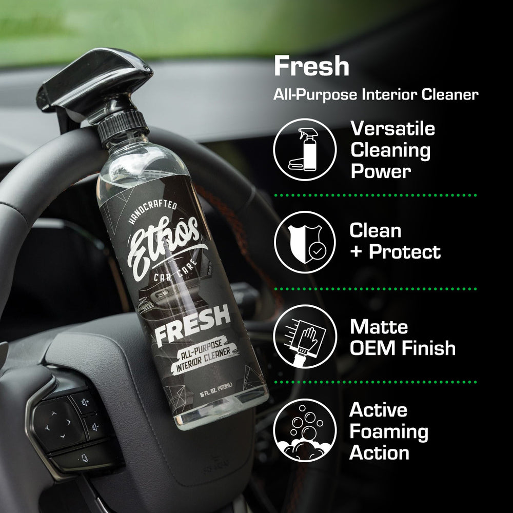 FRESH - Interior Cleaner + Scrubber Kit | Ethos Car Care