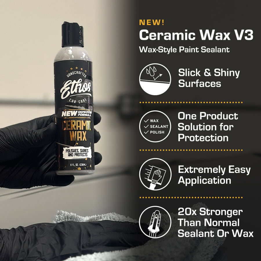 Ethos Ceramic Car Wax - Slick, Durable Ceramic Wax Coating