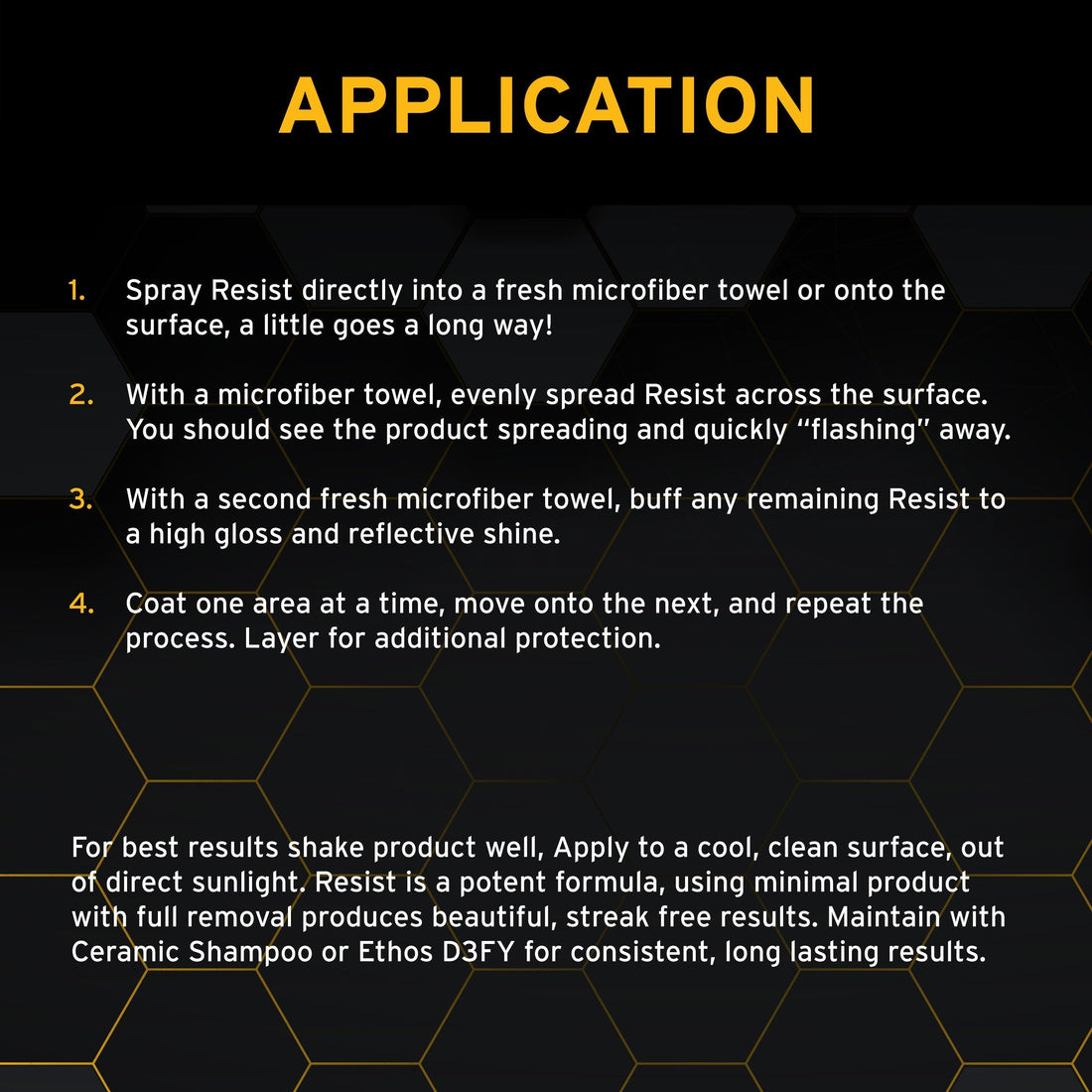 Ceramic Wax Spray Coating with Graphene - RESIST