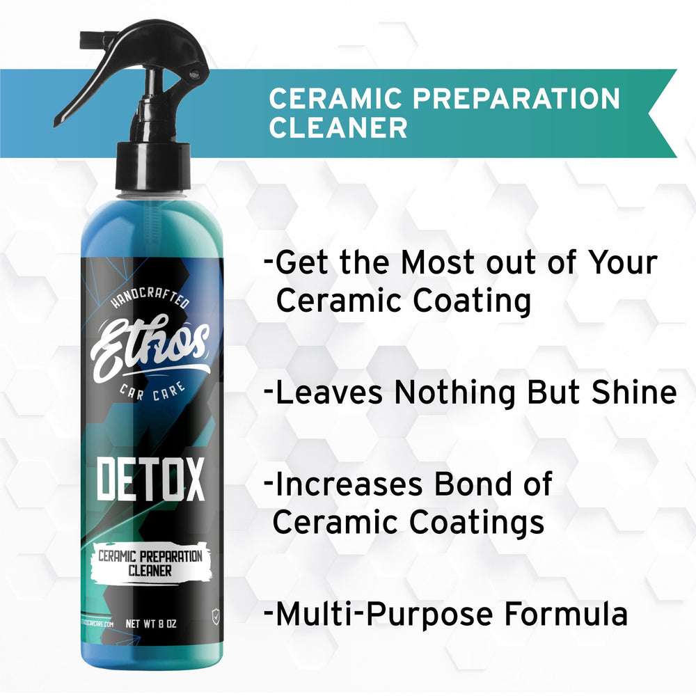 Ethos Detox - Ceramic Coating Prep, Panel Wipe, IPA, Glass Cleaner